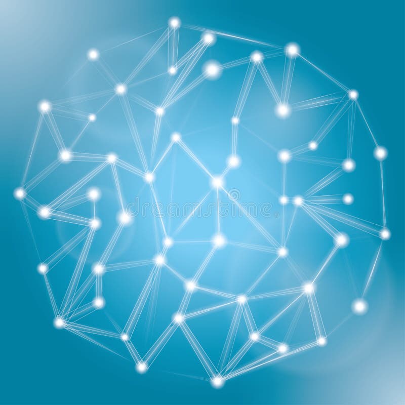 Blue abstract structure stock vector. Illustration of bright - 37222322