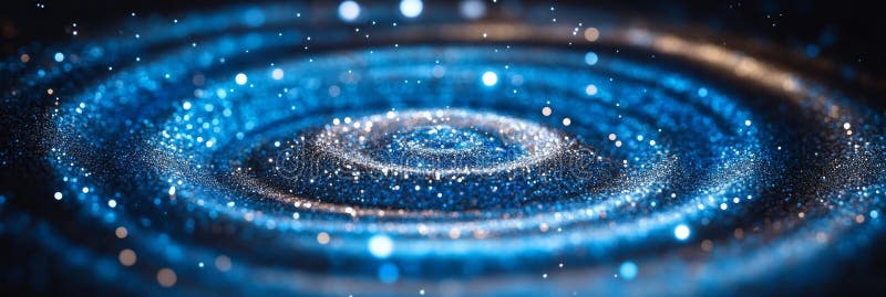 Blue Abstract Swirl Sparkling Shining Texture with Particles. Luxury ...