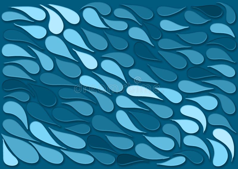 Blue Abstract Tear Drop Pattern Background Wallpaper for Designs Stock ...