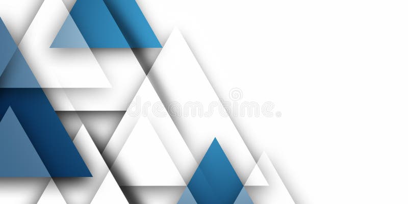 Blue Triangle Abstract Presentation Background. Grey White Abstract ...