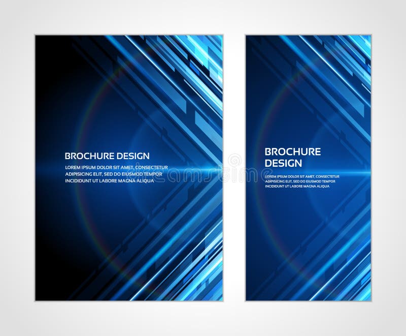 Blue Abstract Techno Angle Speed Geometric Flow Glowing Explosion ...