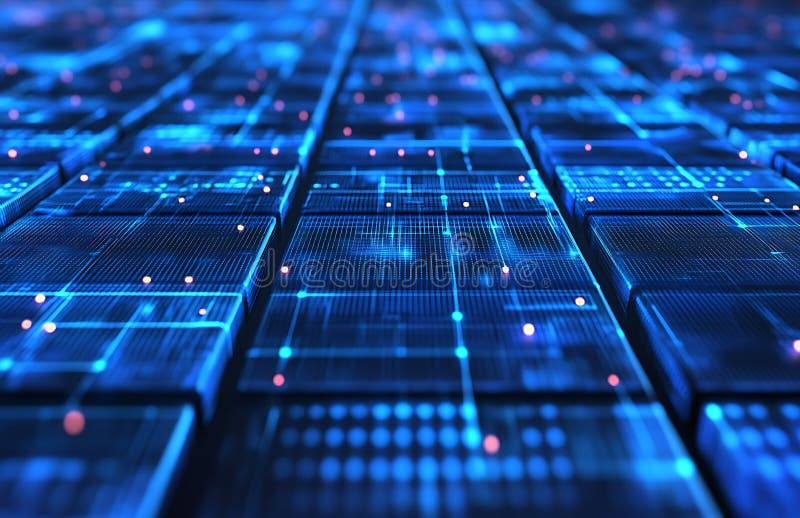 Blue Abstract Technology Background for Digital Data and Network ...