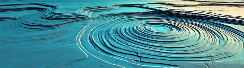 Blue Abstract Topographic Contour Map Wallpaper in Ultra Wide Format ...