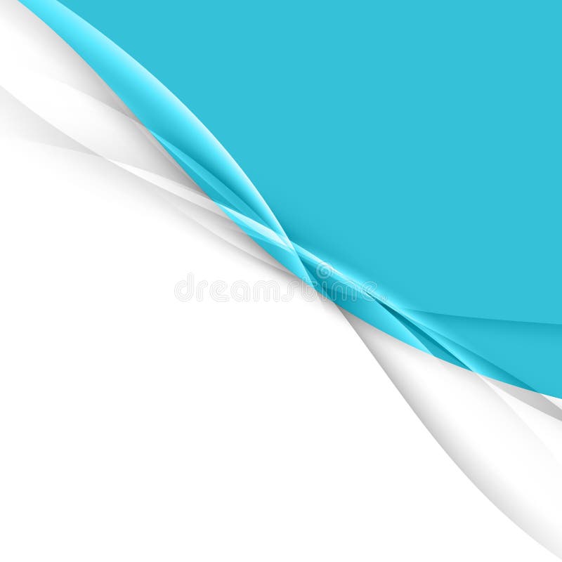 Blue Abstract Transparent Wave Layout Stock Vector - Illustration of ...