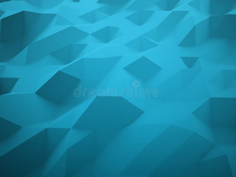Blue Abstract Triangle Background Stock Illustration - Illustration of ...