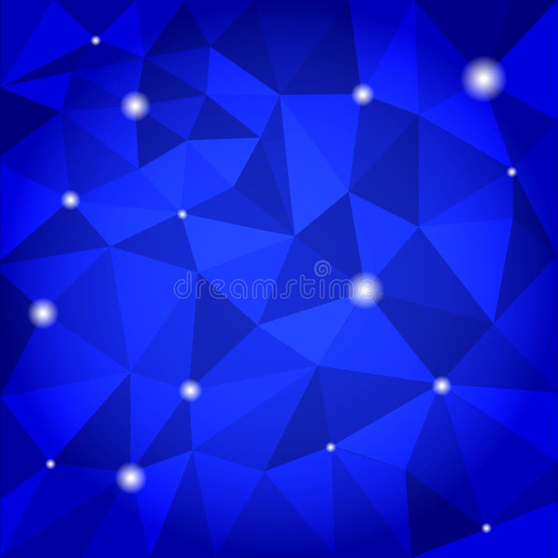 Blue Abstract Triangle Background Stock Vector - Illustration of ...