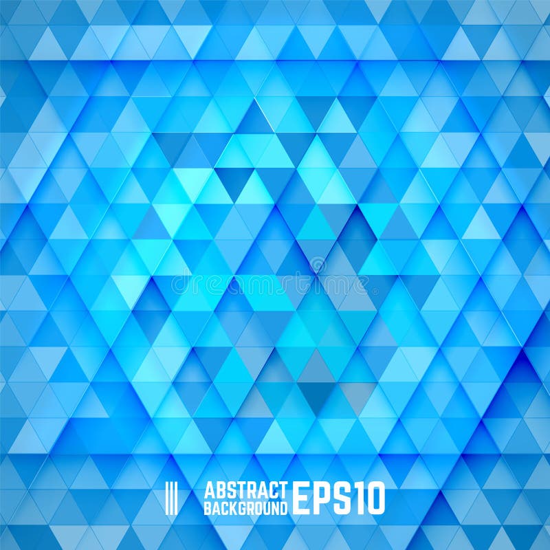 Blue Abstract Triangle Background Stock Vector - Illustration of ...