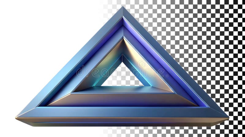 Blue Abstract Triangle, Modern Design Element and Geometric Shape Png ...