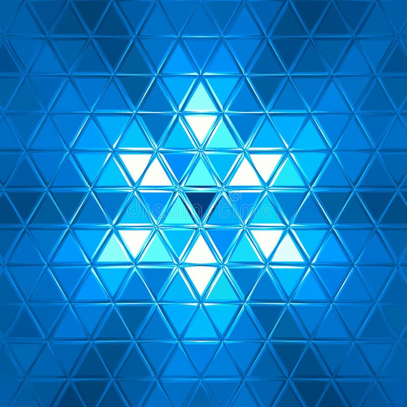 Blue Abstract Triangles Background Stock Illustration - Illustration of ...