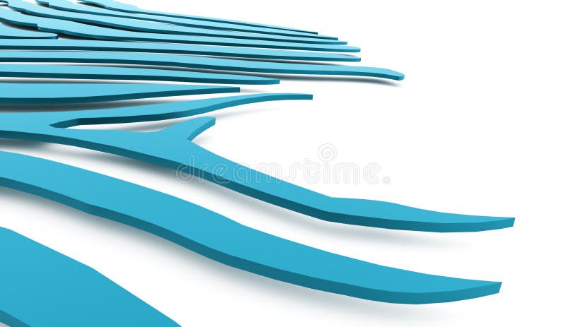Blue Abstract Twist Light Lines Stock Illustration - Illustration of ...