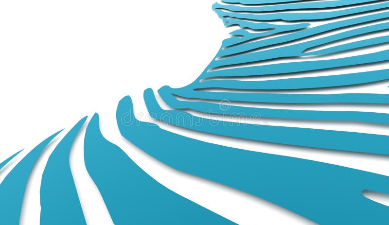 Blue Abstract Twist Light Lines Stock Illustration - Illustration of ...