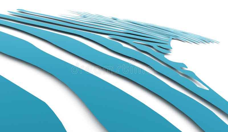 Blue Abstract Twist Light Lines Stock Illustration - Illustration of ...