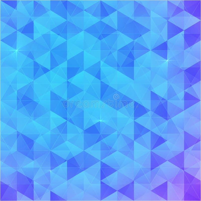 Blue Abstract Vector Triangles Background Stock Vector - Illustration ...