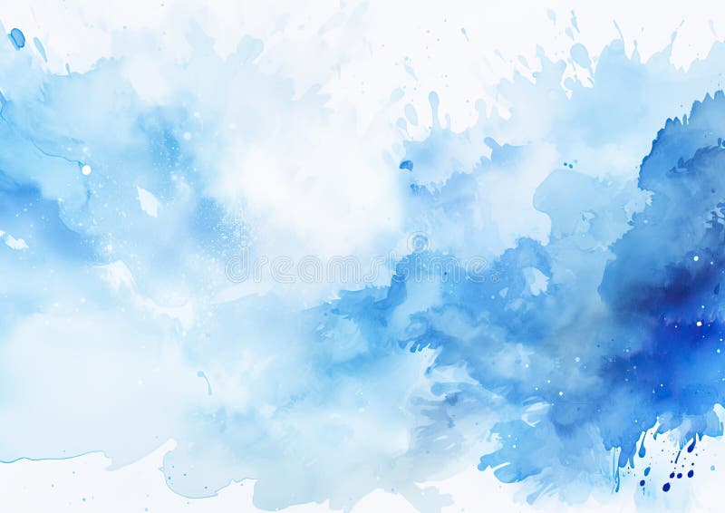 Blue Abstract Watercolor Background Stock Illustration - Illustration ...