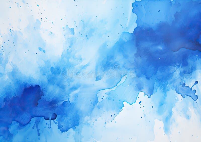 Blue Abstract Watercolor Background Stock Illustration - Illustration ...