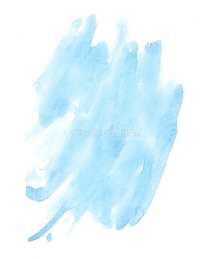 Blue Abstract Watercolor Background Image with a Liquid Splatter of ...