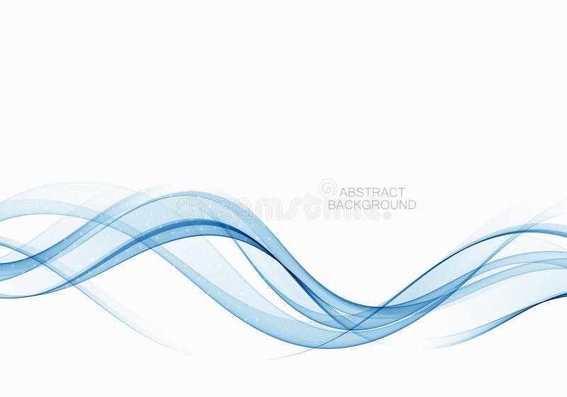 Blue Abstract Wave. Abstract Vector Background Wave Stock Photo - Image ...