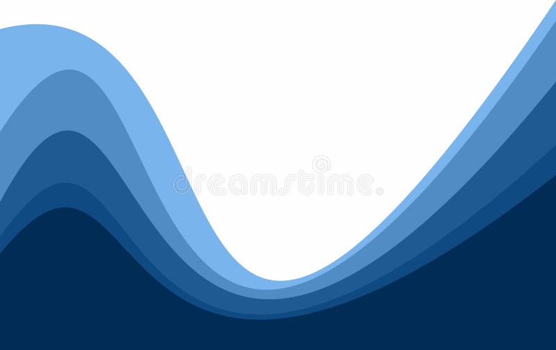 Blue Abstract Wave Background Vector Illustration Stock Illustration ...