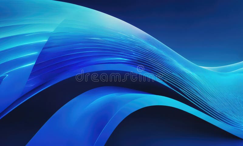 A Blue Abstract Wave Design Stock Photo - Image of wave, dynamic: 338352132