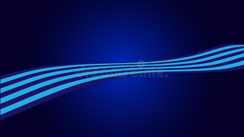 Blue Abstract Wave with Distortion Effect. Optical Illusion. Twisted ...