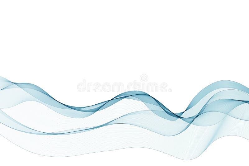 Blue Abstract Wave. Presentation Template. Eps 10 Stock Illustration - Illustration of ...