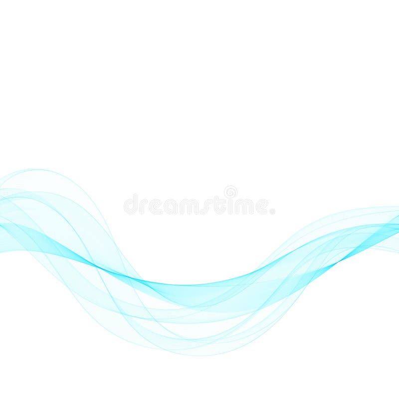 Blue Abstract Wave. Presentation Template. Eps 10 Stock Illustration - Illustration of flowing ...
