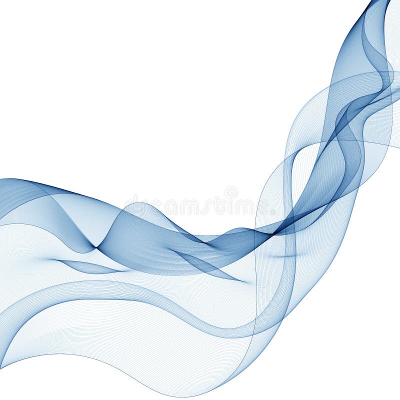 Blue Abstract Wave. Template for Advertising. Presentation Layout. Eps ...