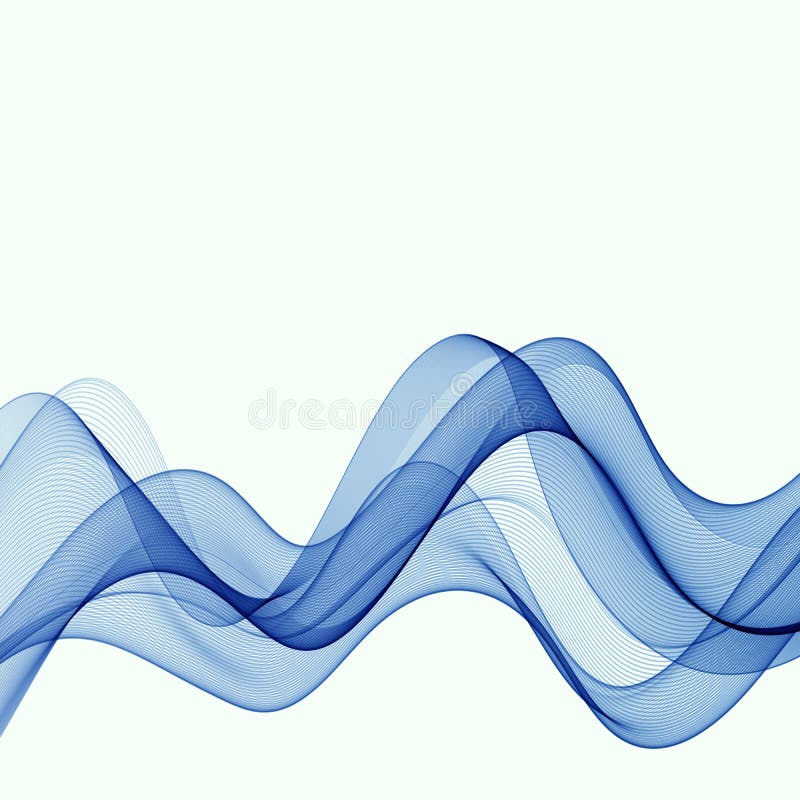 Blue Abstract Wave Abstract Vector Background Wave Stock Vector ...