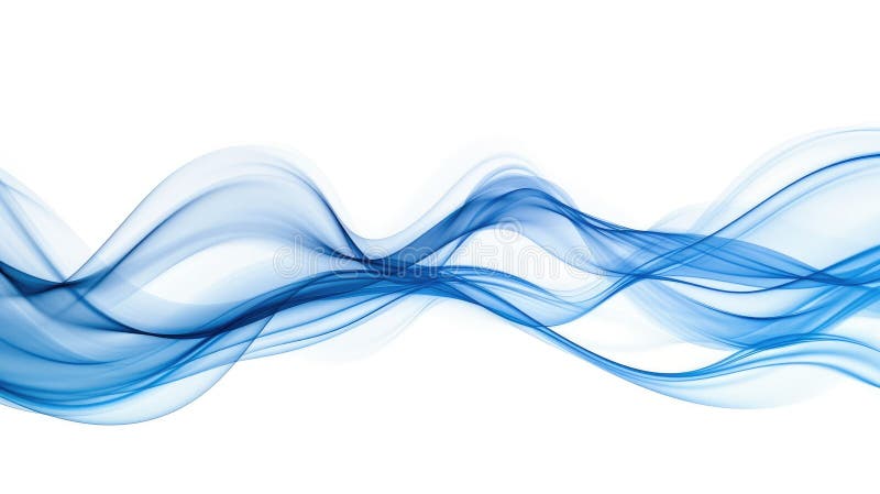 Blue Abstract Wave with White Background Stock Image - Image of ...