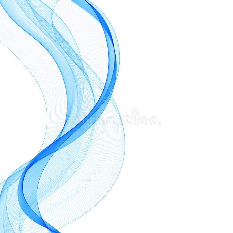 Blue Abstract Wave, Windy Background. Design. Eps 10 Stock Illustration ...