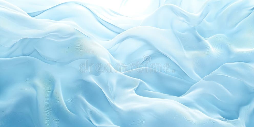 Blue Abstract Waves Flow Lightly, Airy Texture with Soft Waves. Light ...