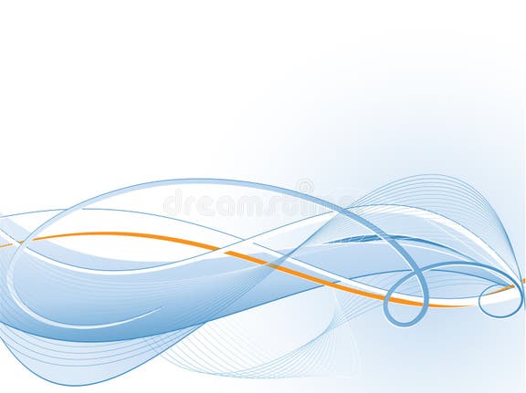 Blue Abstract Wavy Backdrop Stock Vector - Illustration of style ...