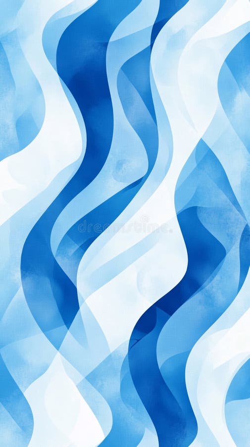 Blue Abstract Wavy Pattern with Gradients Stock Photo - Image of ...