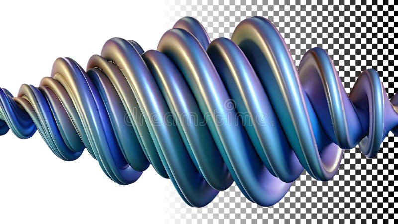 Blue Abstract Wavy Shape, Representing Movement or Dynamic Data Png ...