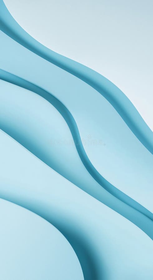 Blue Abstract Wavy Wallpaper. Modern Background for Mobile Phone Screen ...