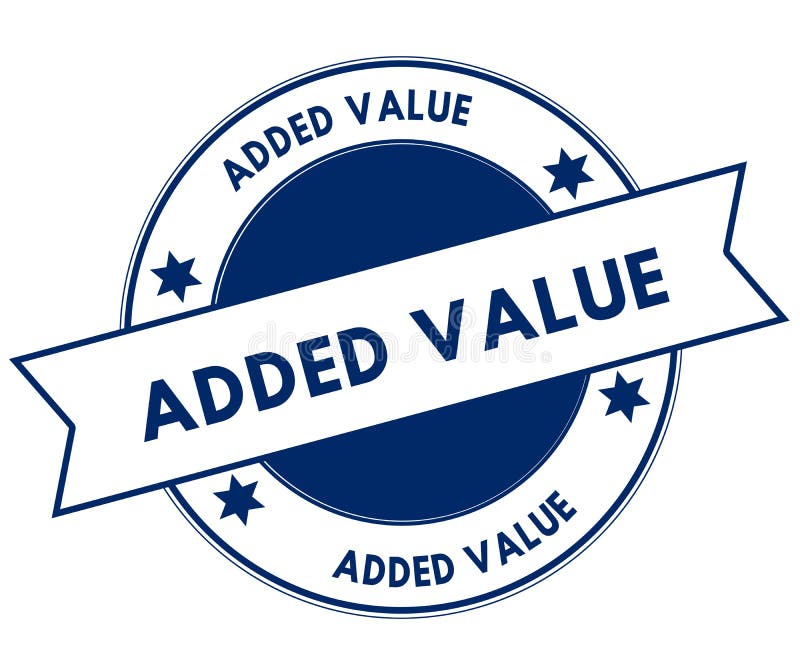 Value Added Stamp Illustration Stock Vector - Illustration of sign ...