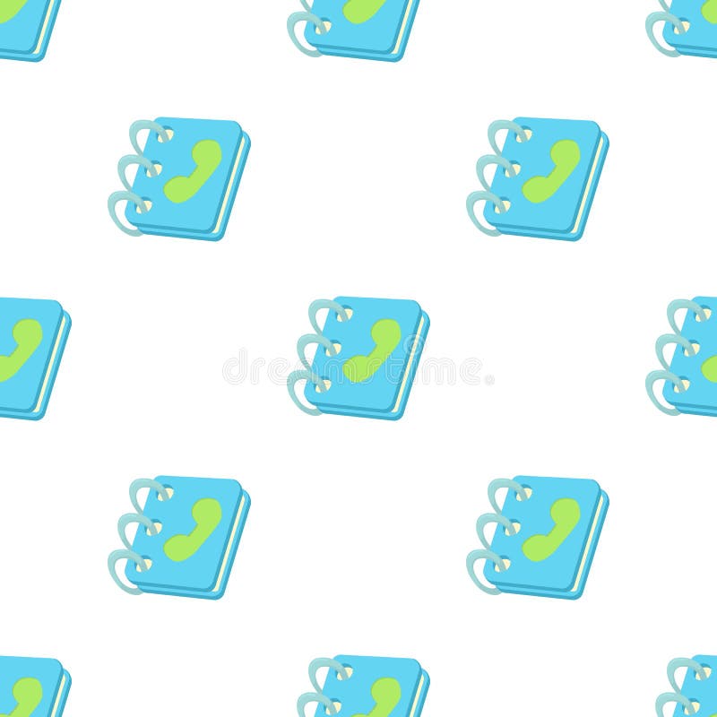 Blue Address Book Pattern Seamless Vector Stock Vector - Illustration ...