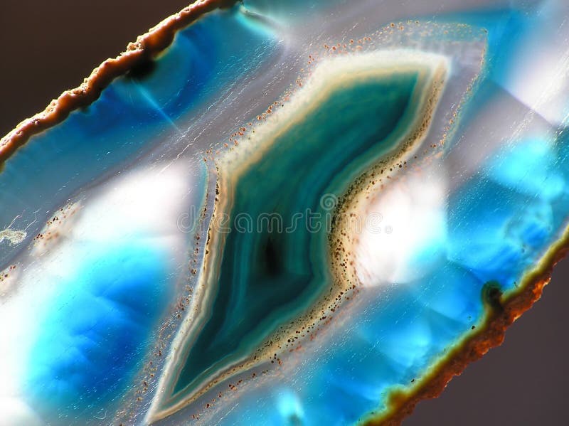 Blue agate stock photo. Image of jewel, geology, light - 1169656