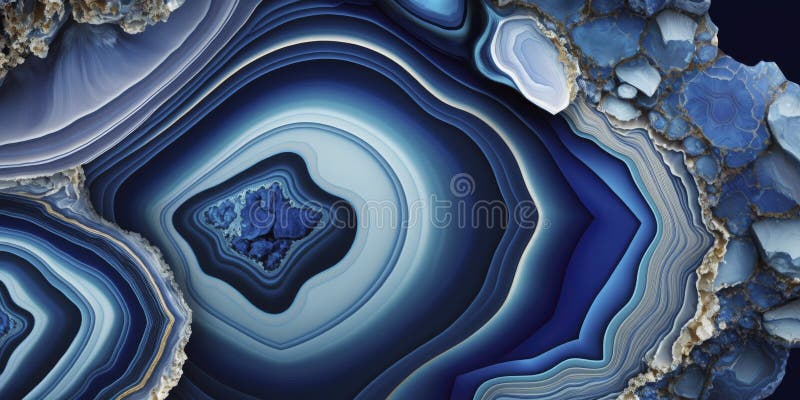 Blue Agate Background for Invitations and Posters. Stock Illustration ...