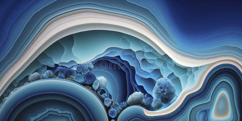 Blue Agate Background for Invitations and Posters. Stock Illustration ...