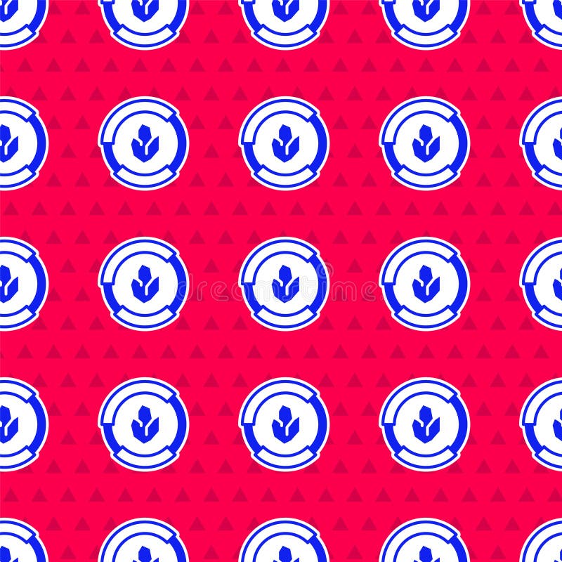 Blue Agricultural Soil Test and Results Icon Isolated Seamless Pattern ...