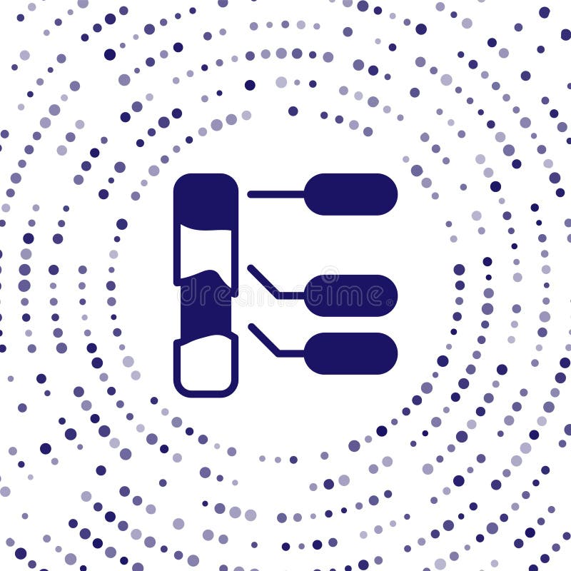 Blue Agricultural Soil Test and Results Icon Isolated on White ...