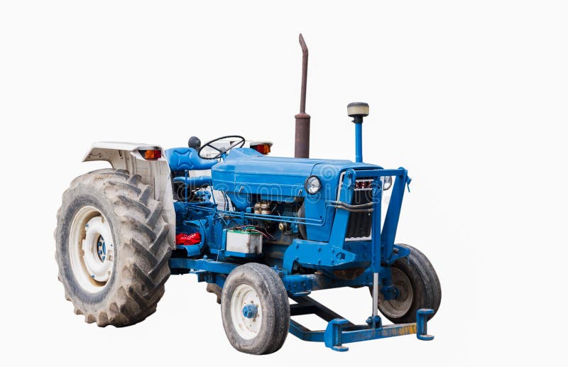 Blue agricultural tractors stock image. Image of farm - 129621119