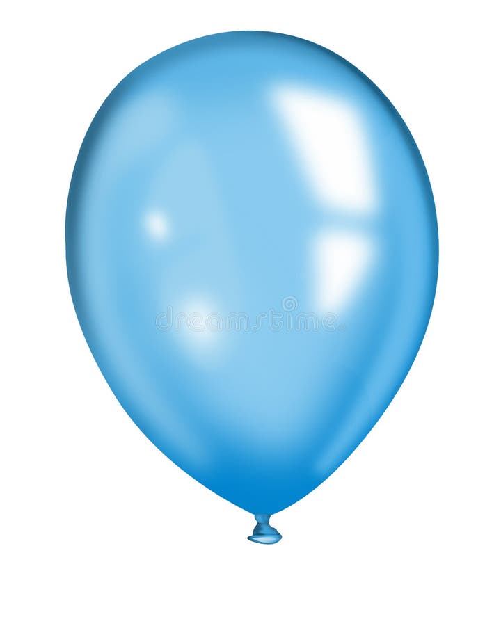 Bright blue balloon stock vector. Illustration of concept - 92515825