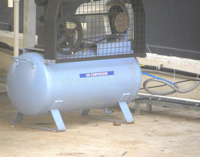Double air compressor stock photo. Image of device, tools - 21851276