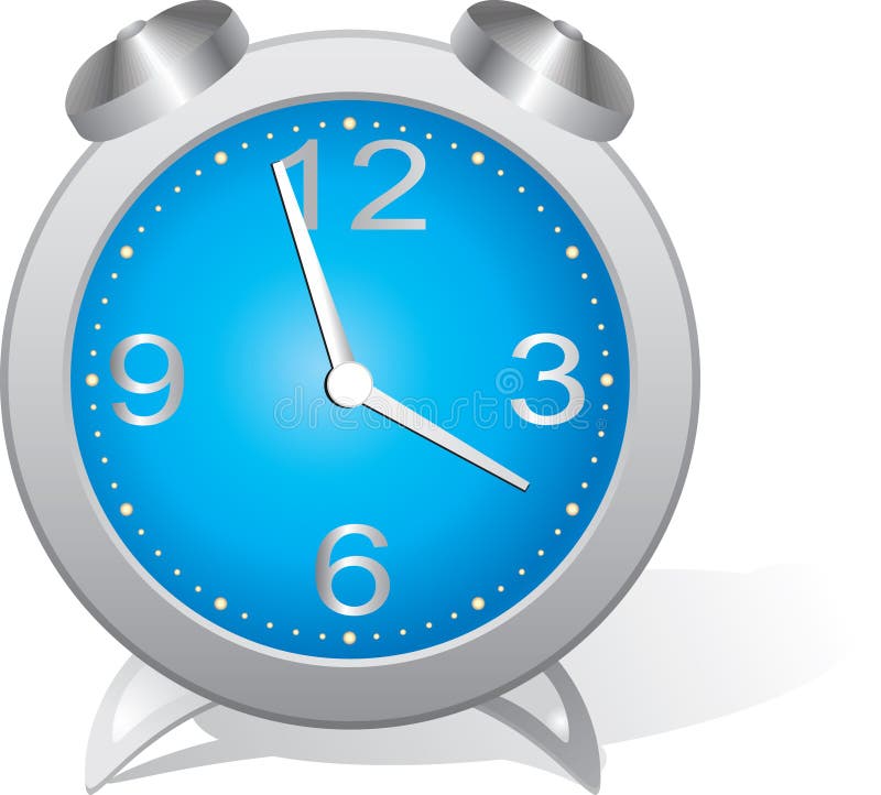 Blue Alarm Clock Png Clipart