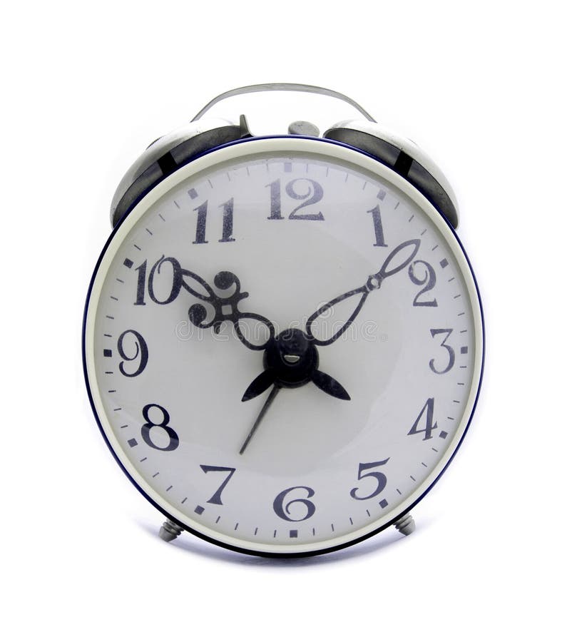 Blue alarm clock stock photo. Image of mechanical, fashioned - 16620034