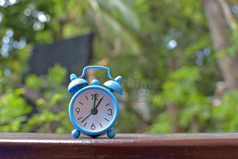 Blue alarm clock stock image. Image of wake, used, reminder - 95376387