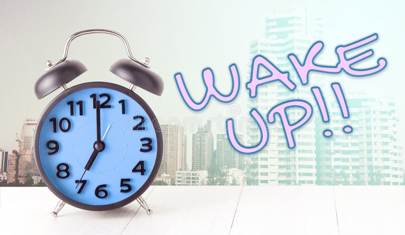 Wake Up Text Near Cup of Coffee. Font of Lettering Word on White Paper ...