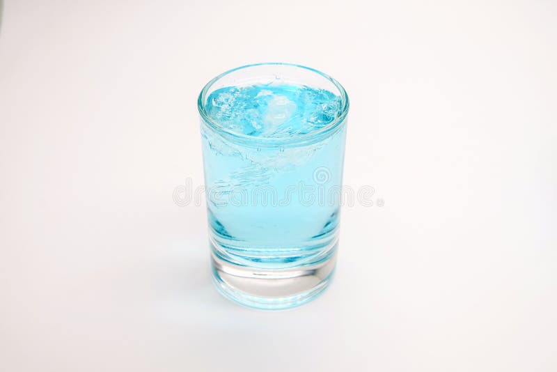 Blue Alcoholic Drink in a Decanter. Cocktail with Blue Gin , Tonic ...